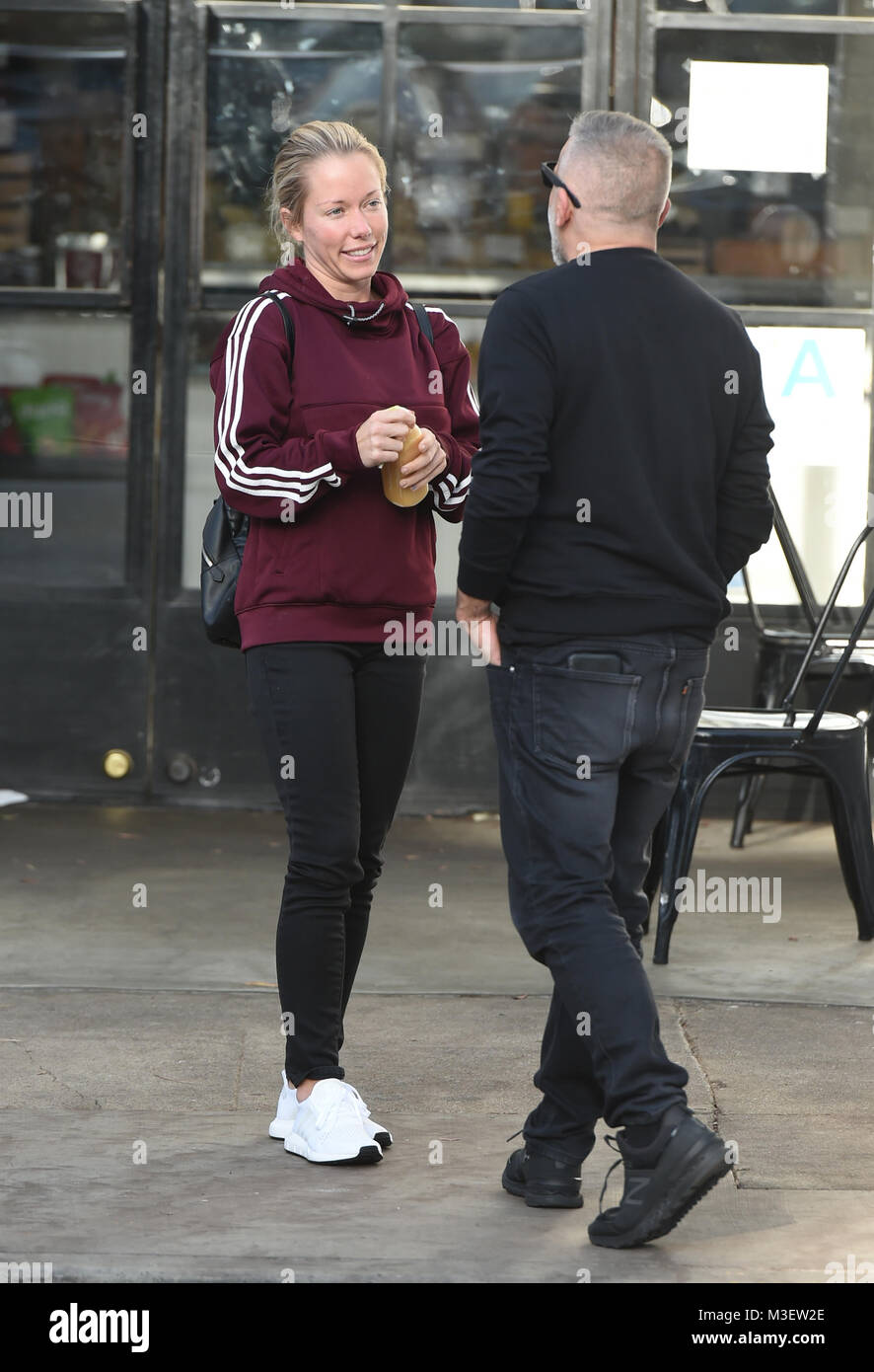Kendra Wilkinson has lunch with a friend Featuring: Kendra Wilkinson ...