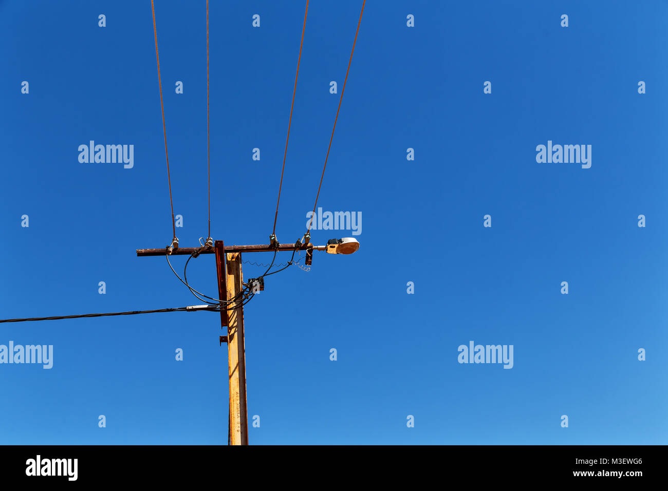 in australia the concept of power line with electrical pole in the ...