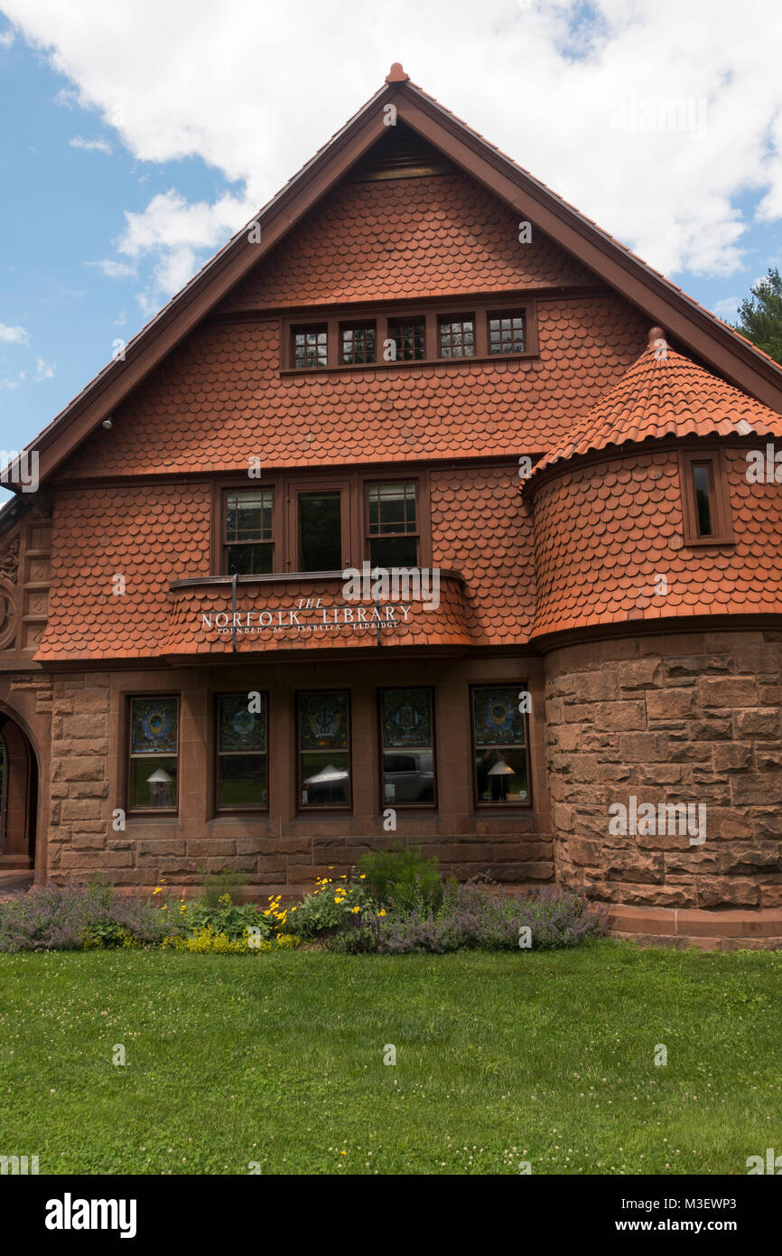 Norfolk library CT Stock Photo - Alamy