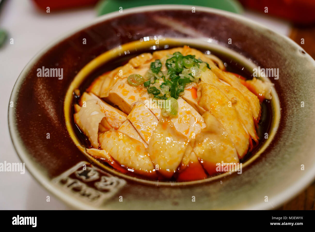 Close up shot of delicious spicy chicken, ate at Los Angeles Stock ...