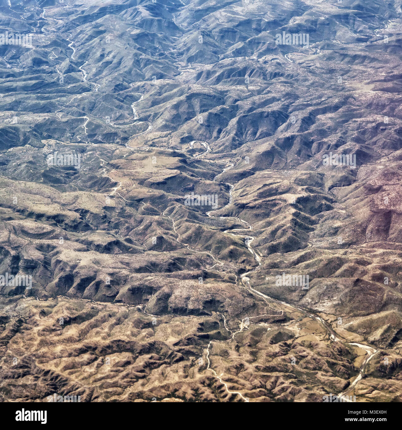 Mexico desert aerial Stock Photo - Alamy
