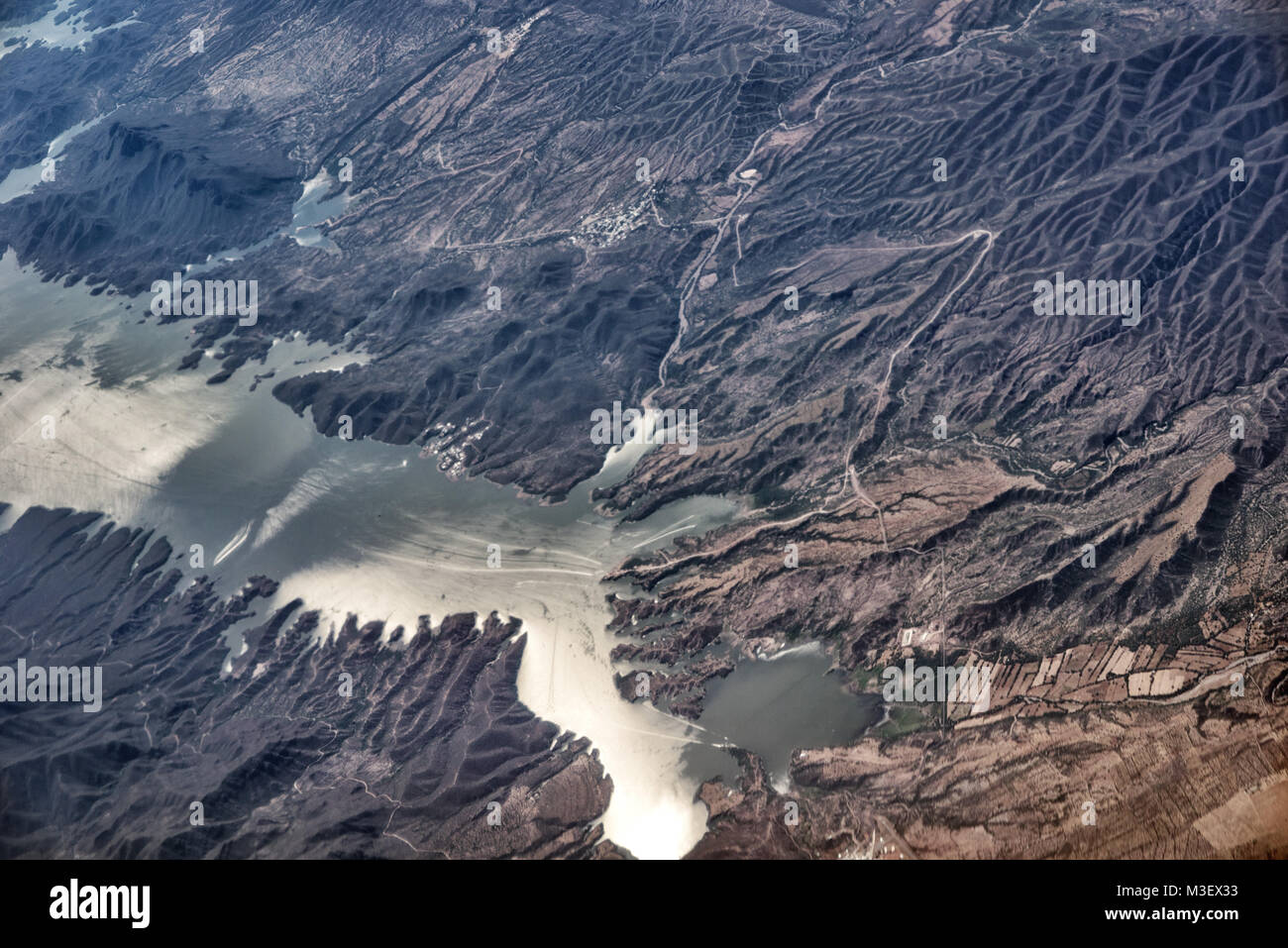 Mexico desert aerial Stock Photo - Alamy