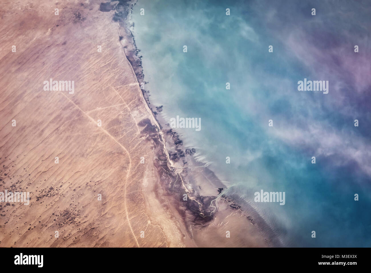 Mexico desert aerial Stock Photo - Alamy