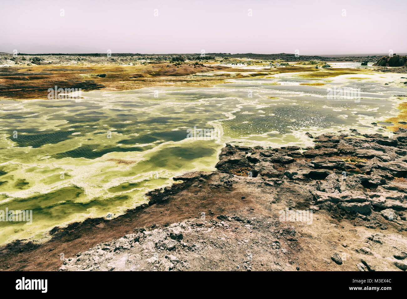 in danakil ethiopia africa the volcanic depression of dallol Stock ...