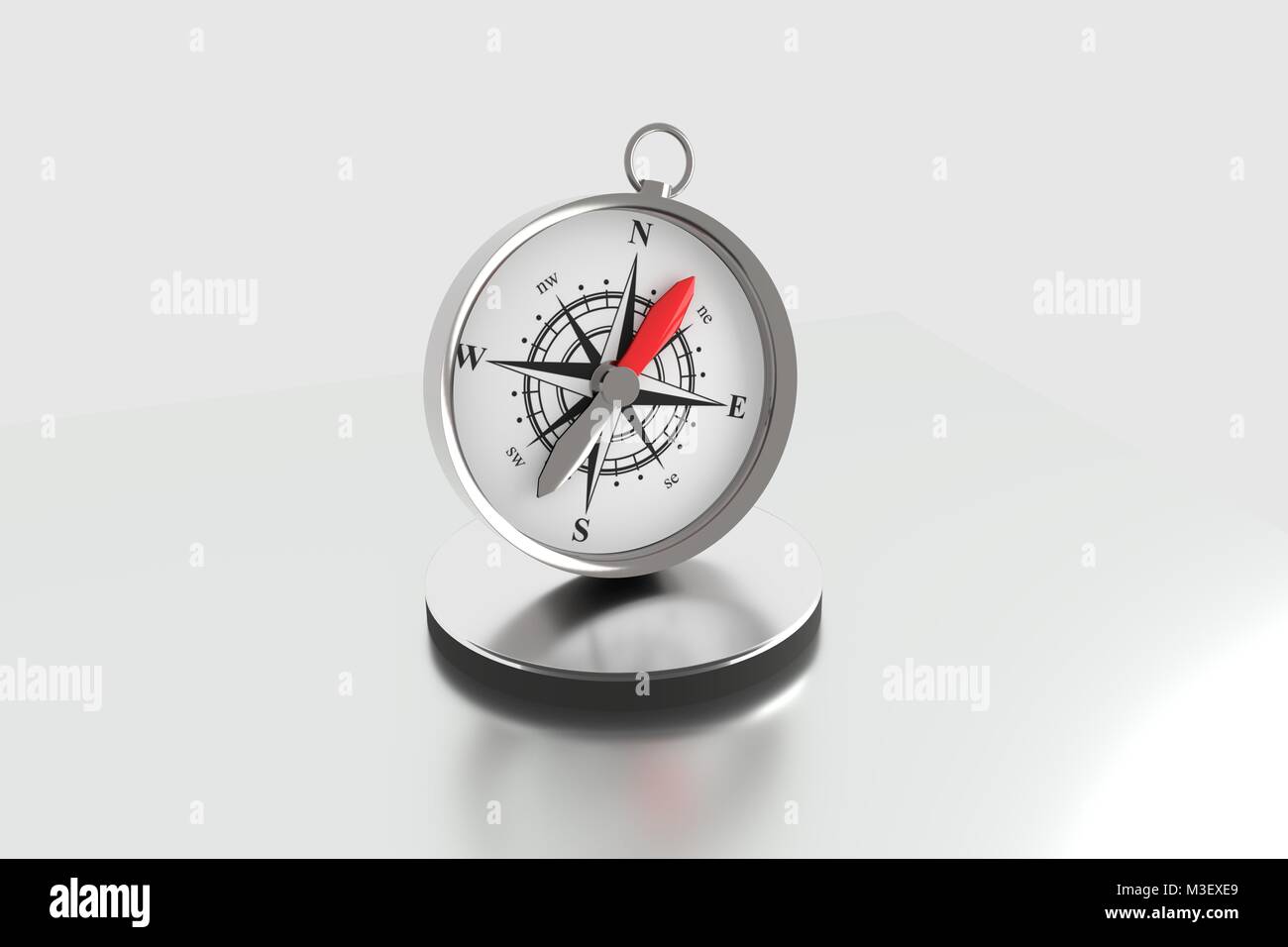 Compass illustration 3D computer graphics rendering Stock Photo - Alamy