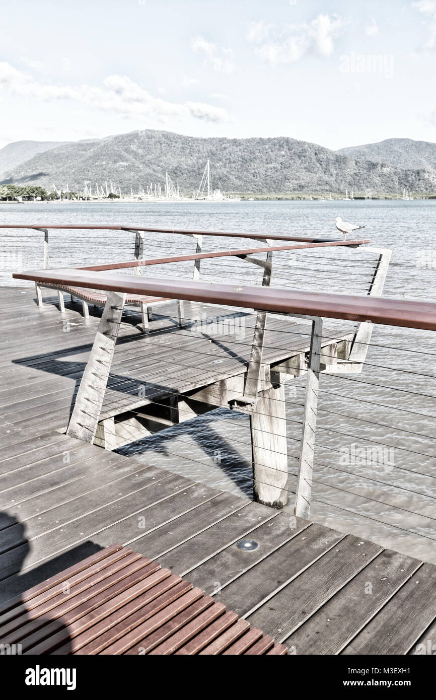 in australia pier for the boat and tourist in the ocean Stock Photo - Alamy