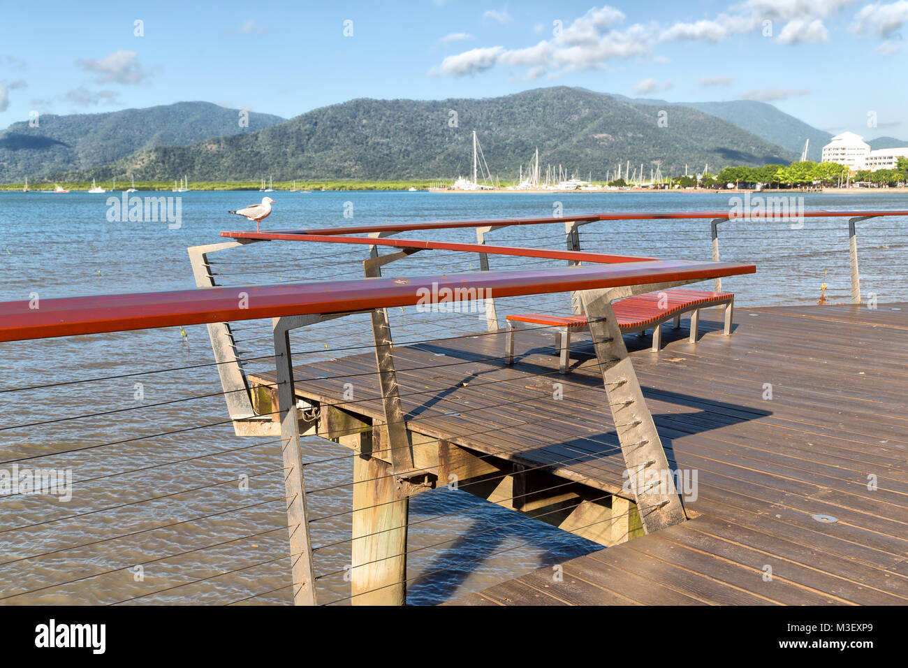 in australia pier for the boat and tourist in the ocean Stock Photo - Alamy