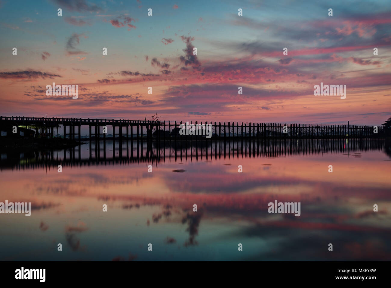 U Bein Bridge Myanmar taken in 2015 Stock Photo - Alamy