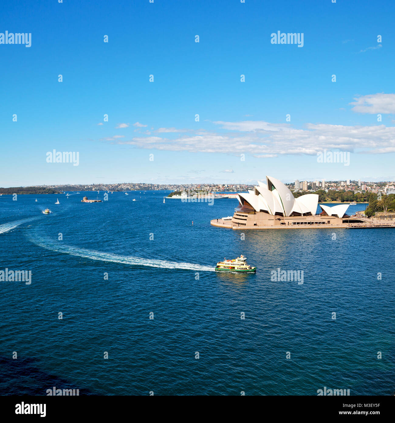 in australia sydney opera house the bay and the skyline of the city ...