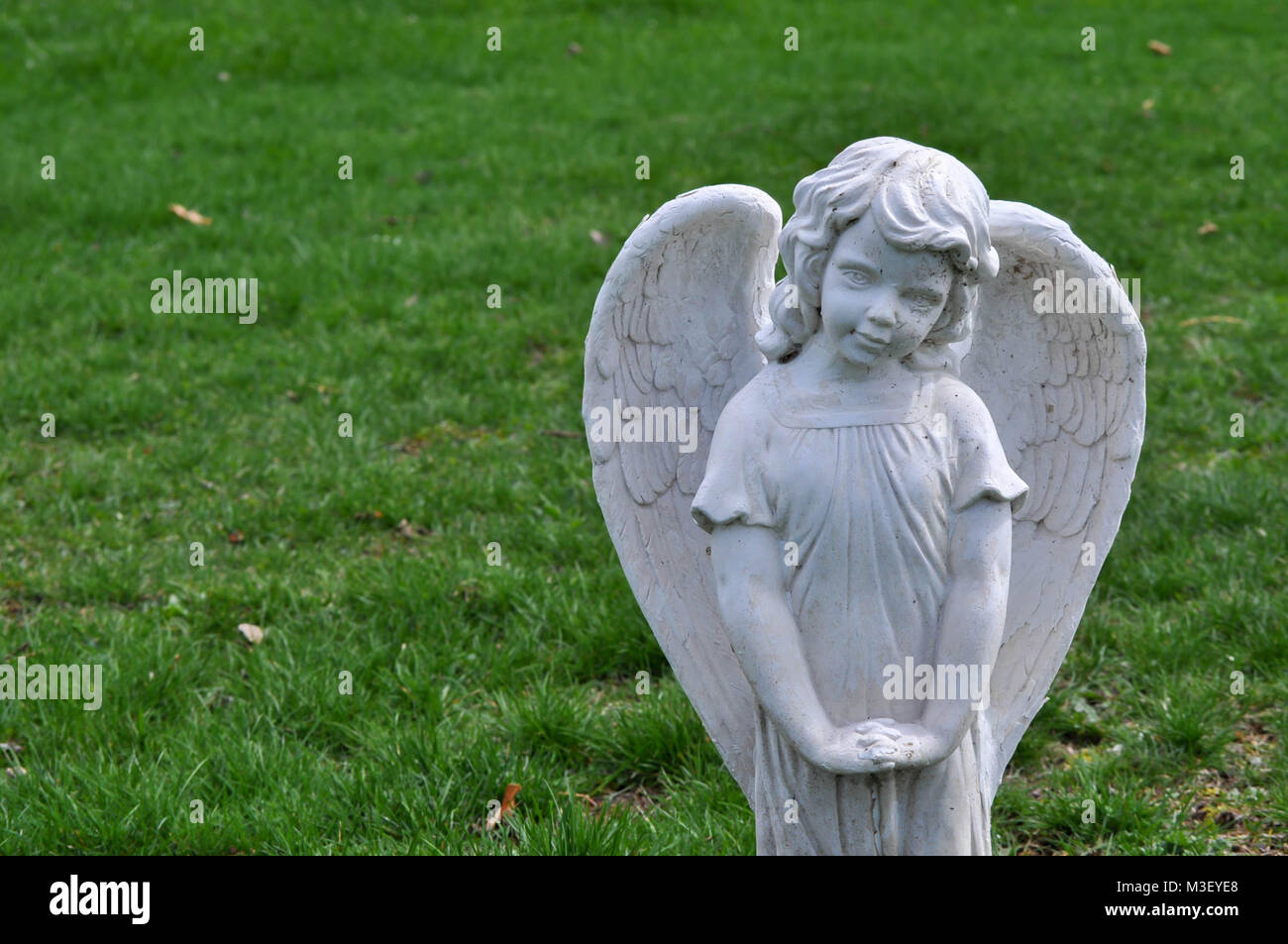 Angel Statue in a Catholic Cemetery Stock Photo - Alamy