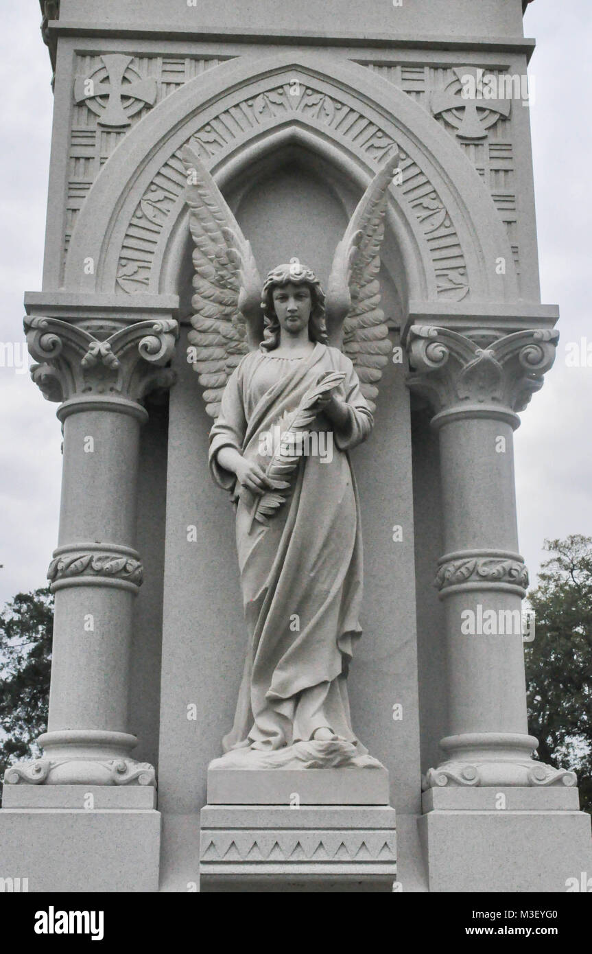 Angel Statue in a Catholic Cemetery Stock Photo - Alamy