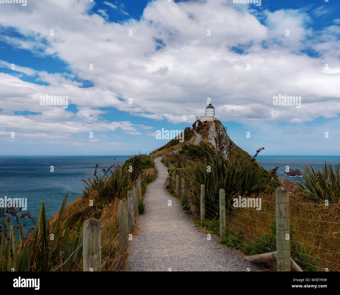 Nugget Point Lighthouse taken in 2015 Stock Photo - Alamy