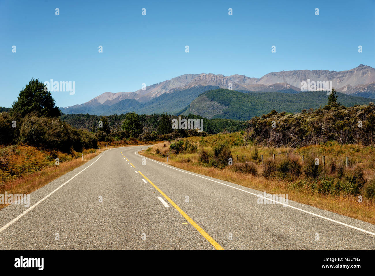 New Zealand Road taken in 2015 Stock Photo - Alamy