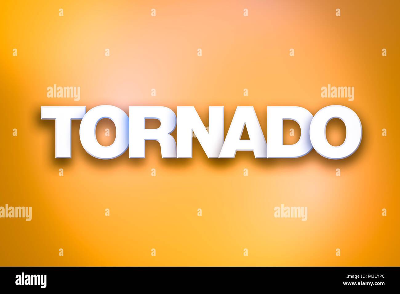 The word Tornado concept written in white type on a colorful background ...