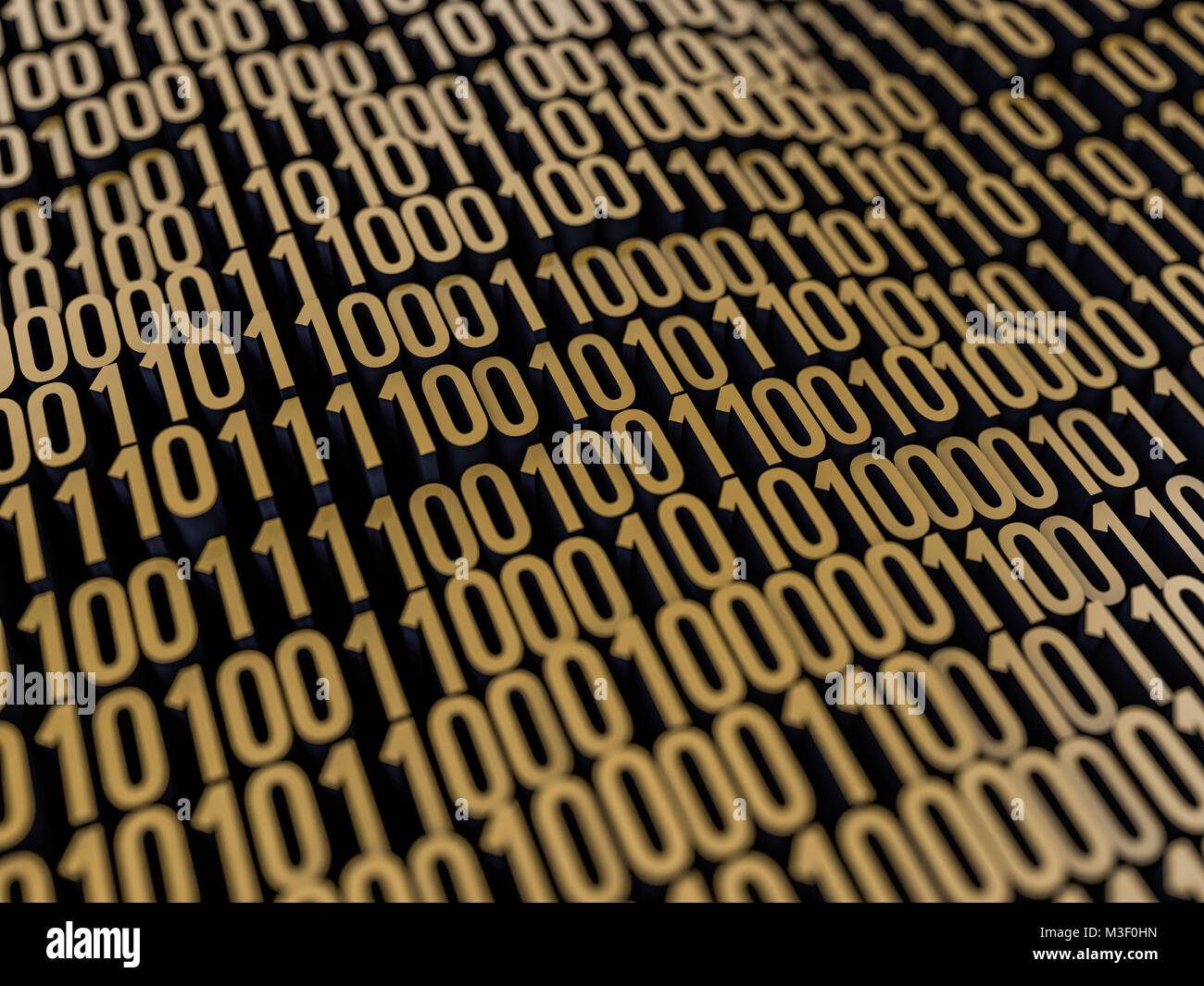 Digital background, information, digital binary technology concept. 3D ...