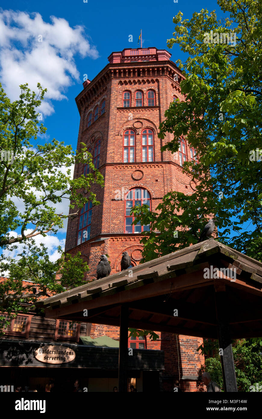 Bredablick tower (1876), Skansen Open-Air Museum, Stockholm, Sweden ...
