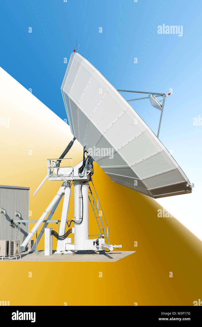 Communication via satellites Stock Photo - Alamy