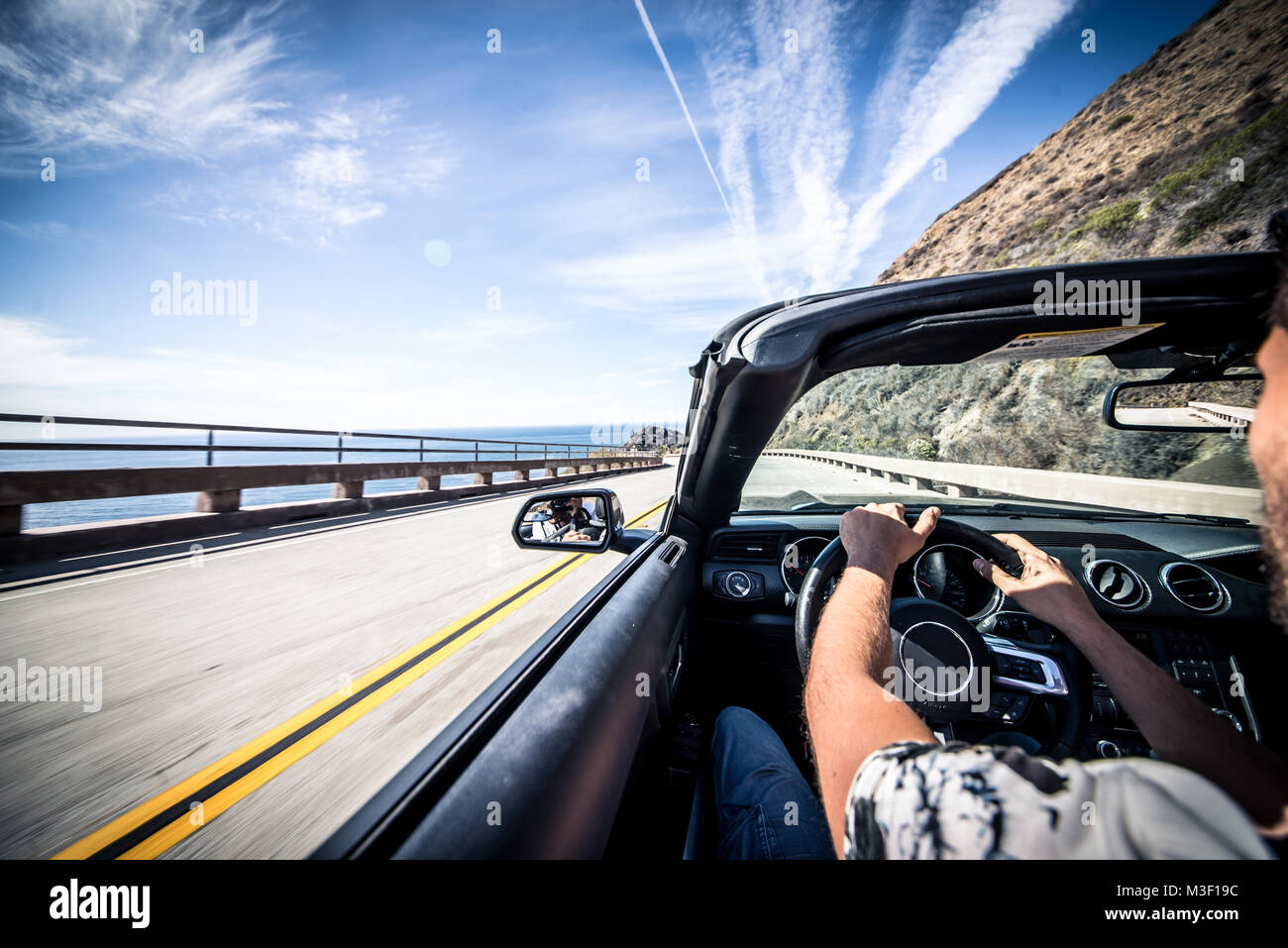 Man driving his sport car Stock Photo - Alamy