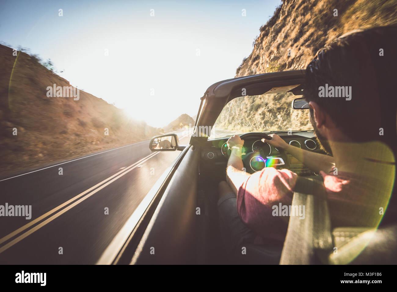 Car swerving on road hi-res stock photography and images - Alamy