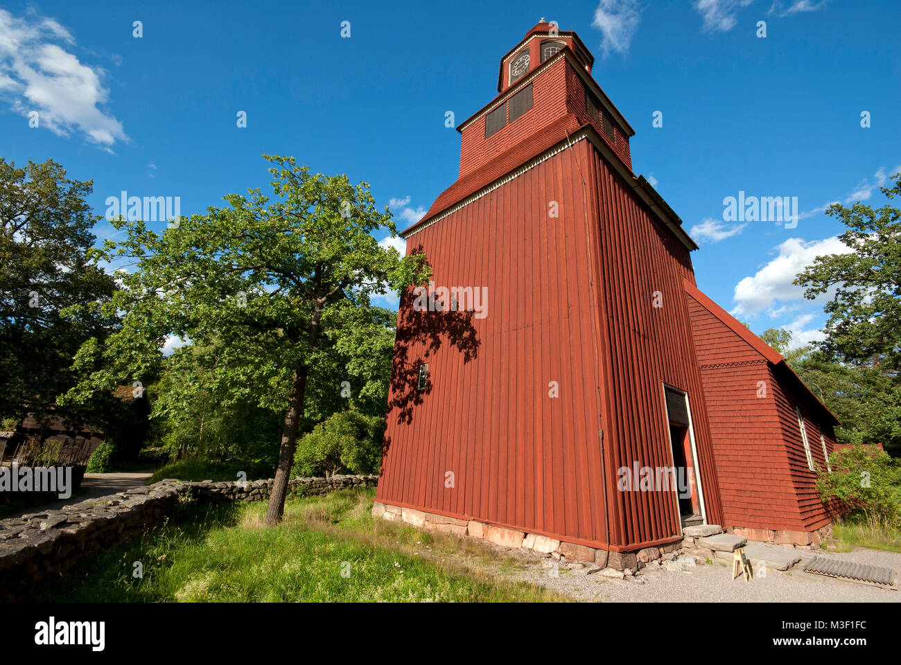 Old Seglora Church at Skansen Open-Air Museum, Stockholm, Sweden Stock ...