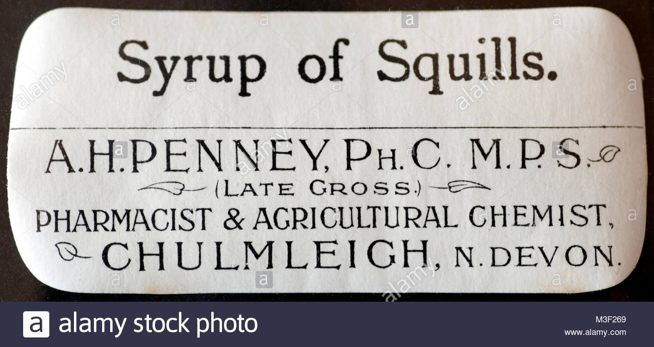 Syrup of squills hi-res stock photography and images - Alamy