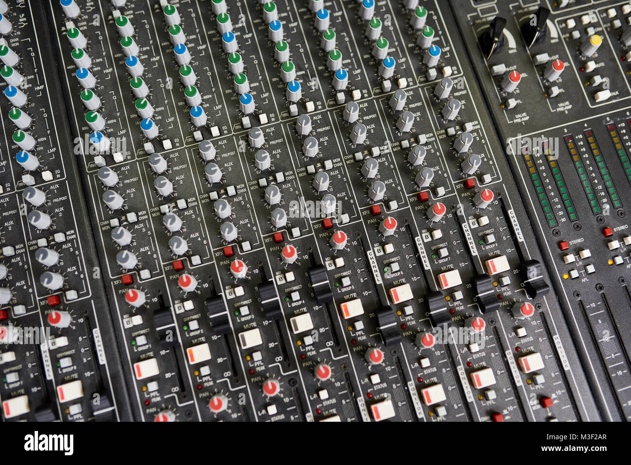 Modern Recording Studio Mixing Desk High Resolution Stock Photography ...