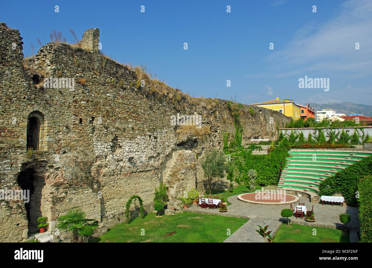 Theater in Elbasan Castle Grounds, Albania Stock Photo - Alamy
