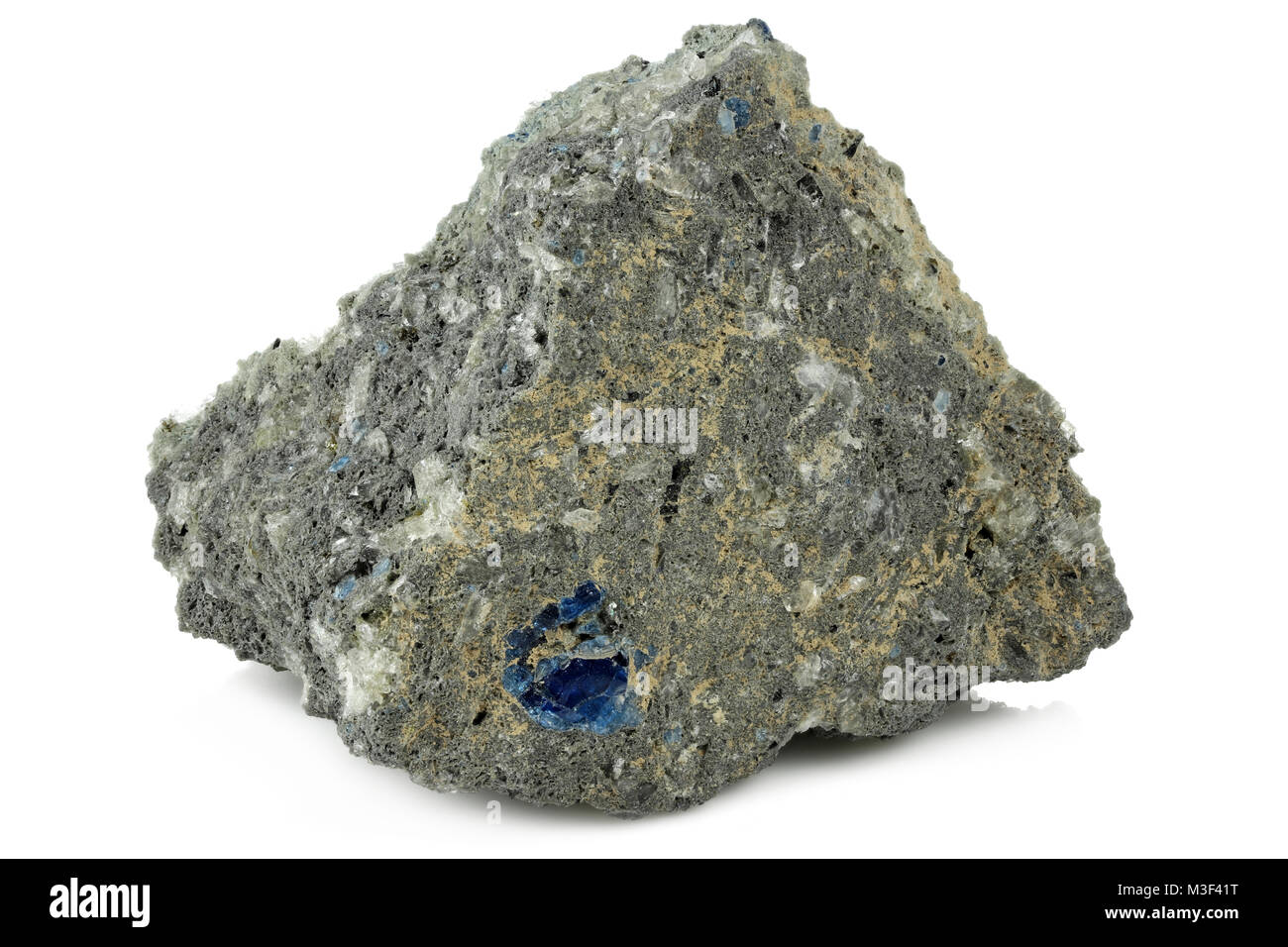 hauyne from the Eifel/ Germany isolated on white background Stock Photo ...