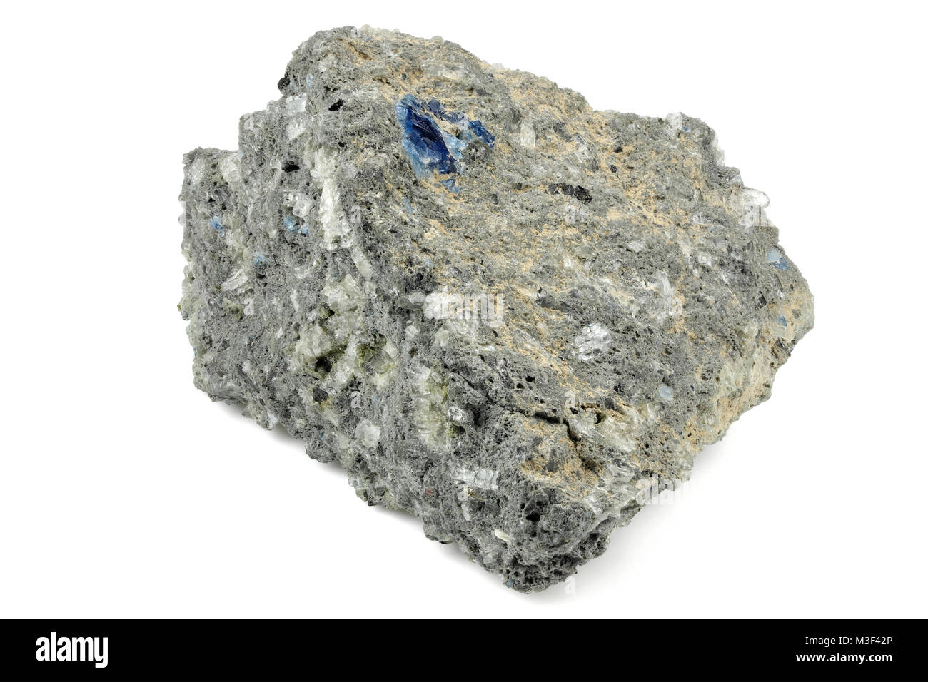 hauyne from the Eifel/ Germany isolated on white background Stock Photo ...