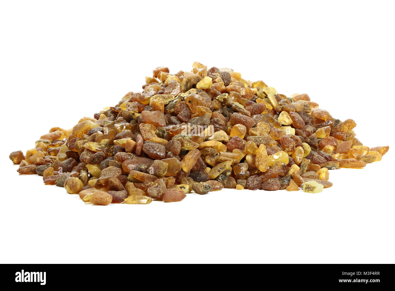 amber stones isolated on white background Stock Photo - Alamy