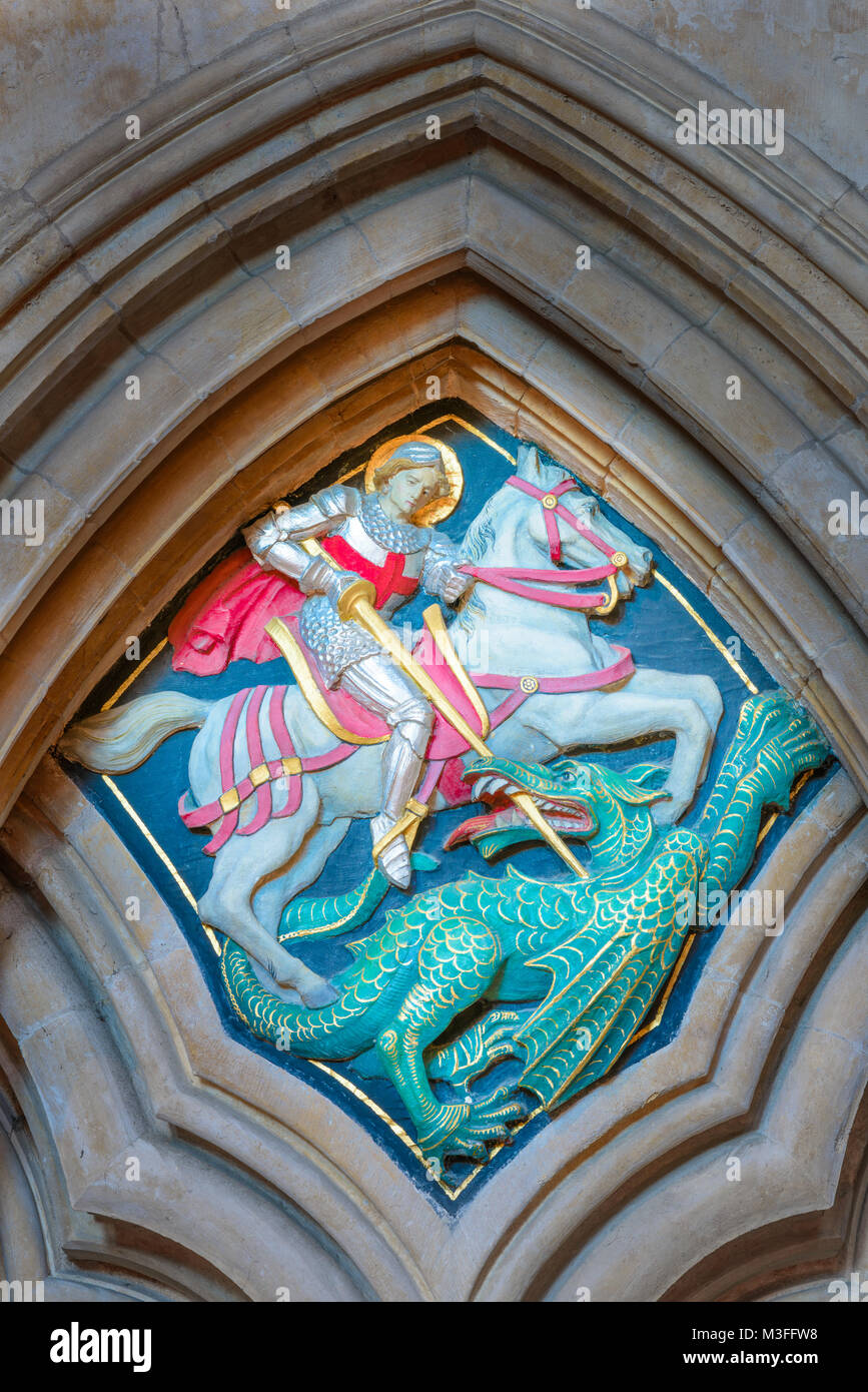 St george dragon logo hi-res stock photography and images - Alamy