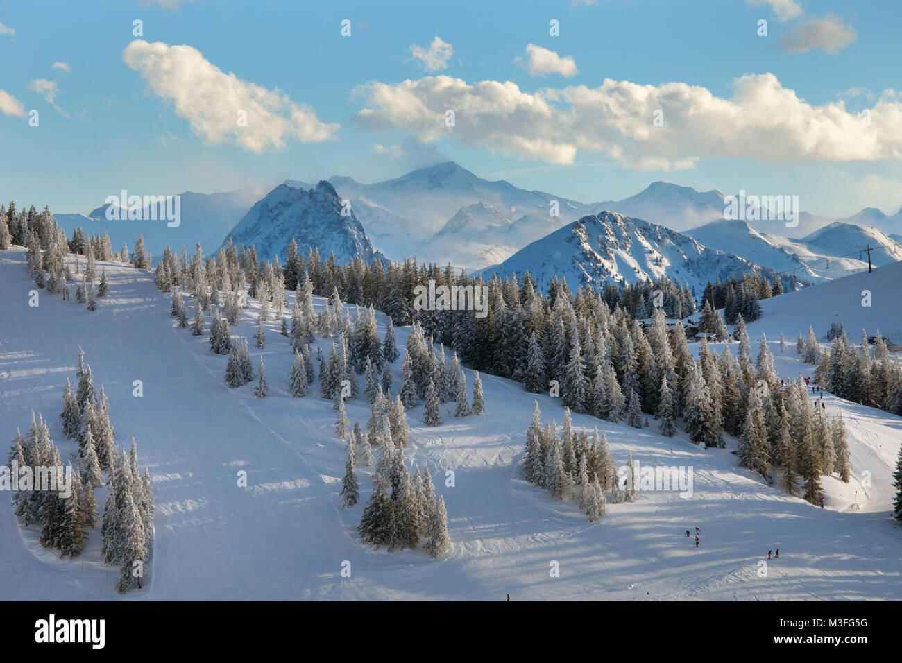 Ski slopes in Scheffau, Austria Stock Photo - Alamy