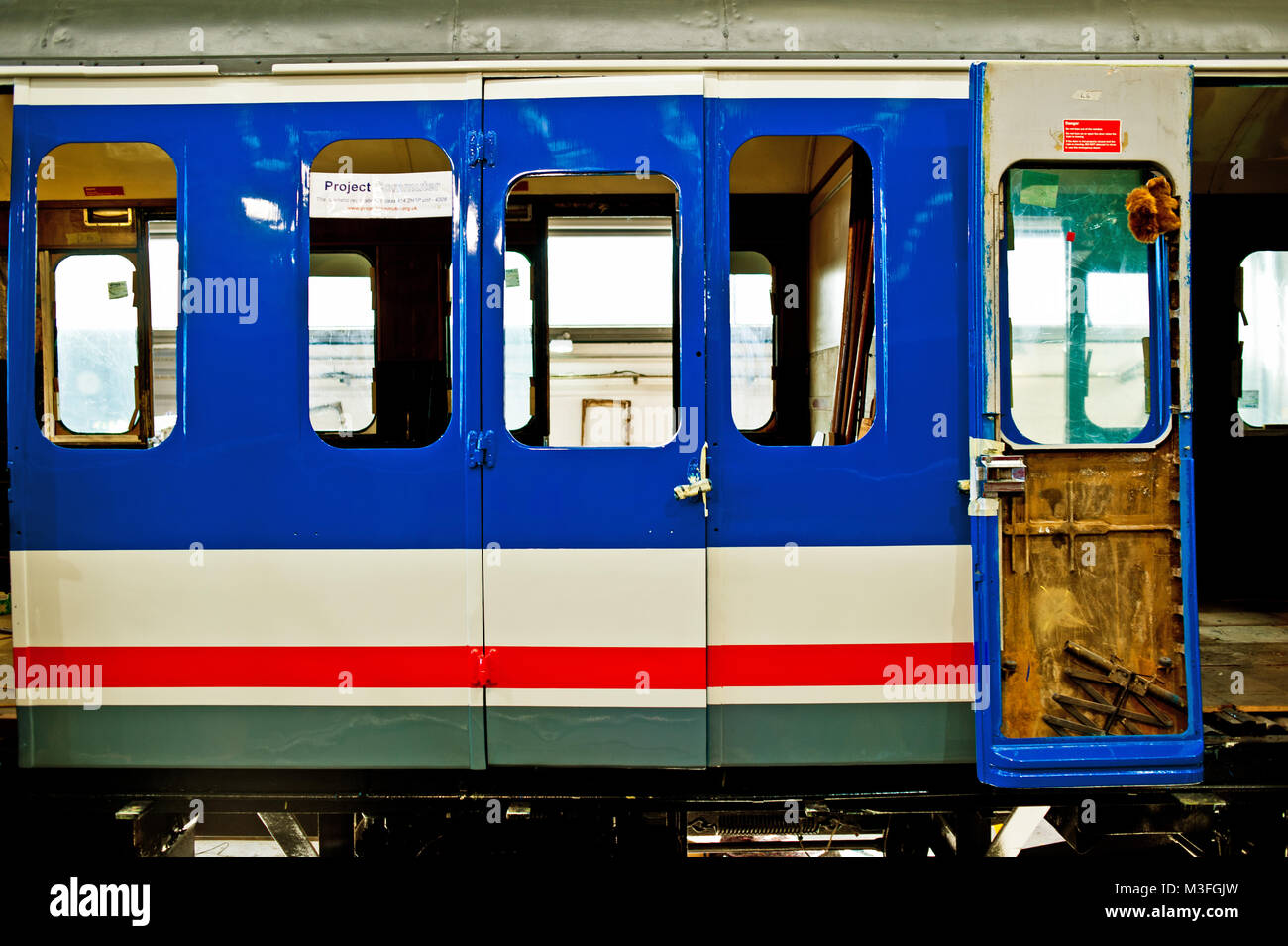 Electric Multiple Unit undergoing restoration at Locomotion railway ...