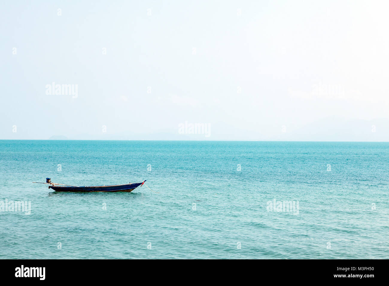 Boat in the sea without people Stock Photo - Alamy