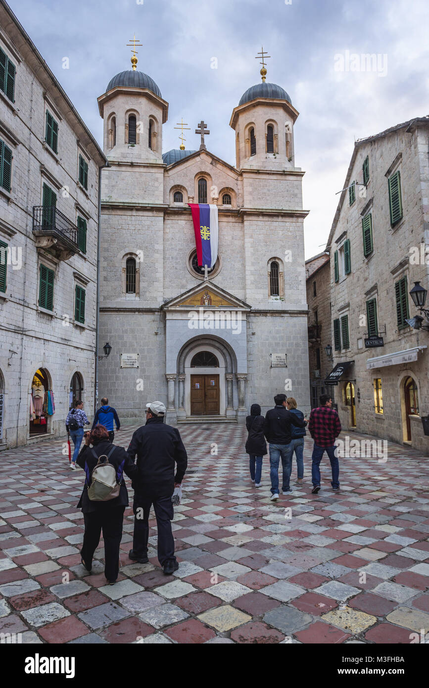 Serbian Orthodox Church of Saint Nicholas on the Old Town of Kotor ...
