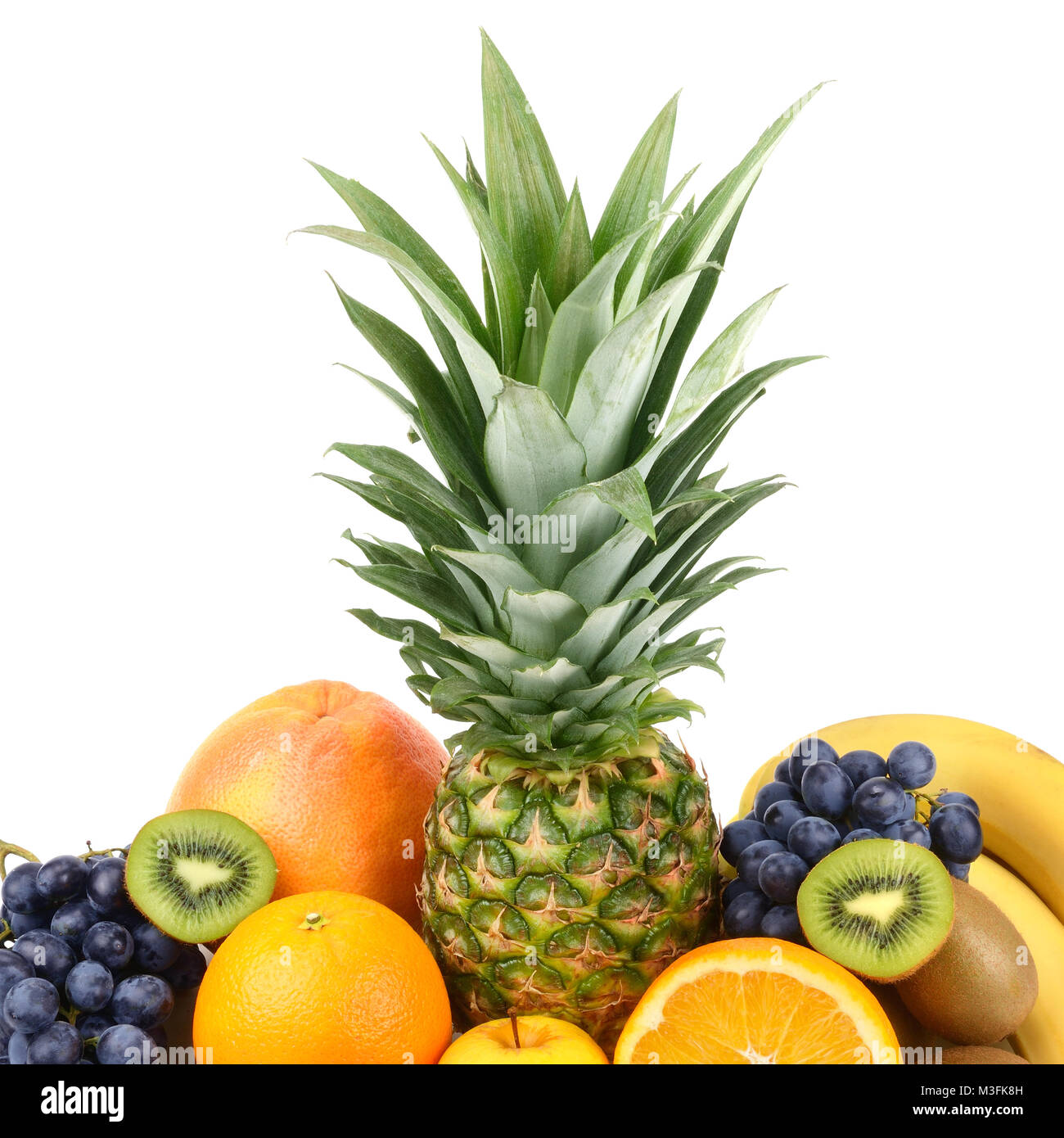 fruits isolated on white background Stock Photo - Alamy