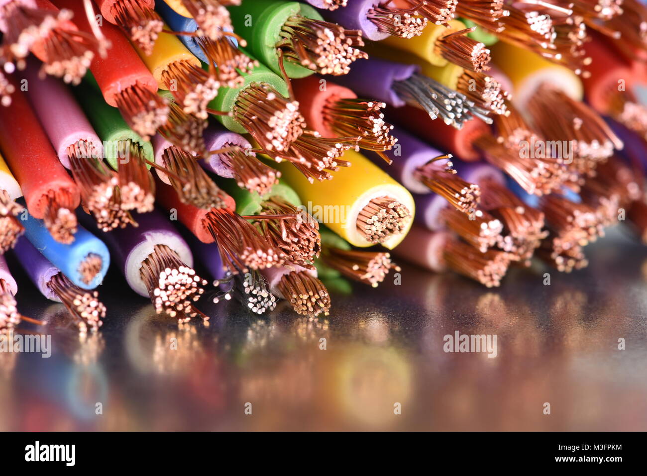 Copper cable cables hi-res stock photography and images - Alamy