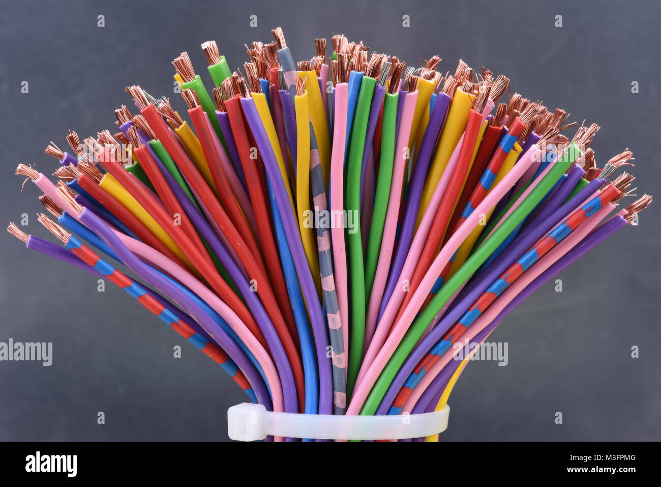 Colored electric wire hi-res stock photography and images - Alamy