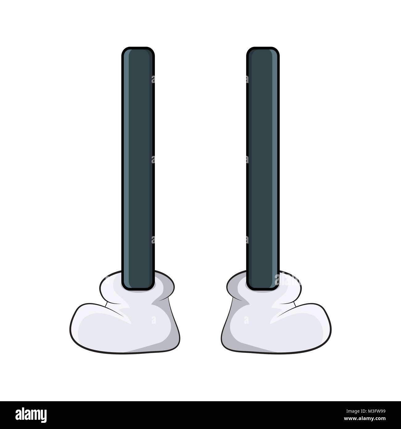 cartoon, comic legs isolated on white background Stock Vector Image ...