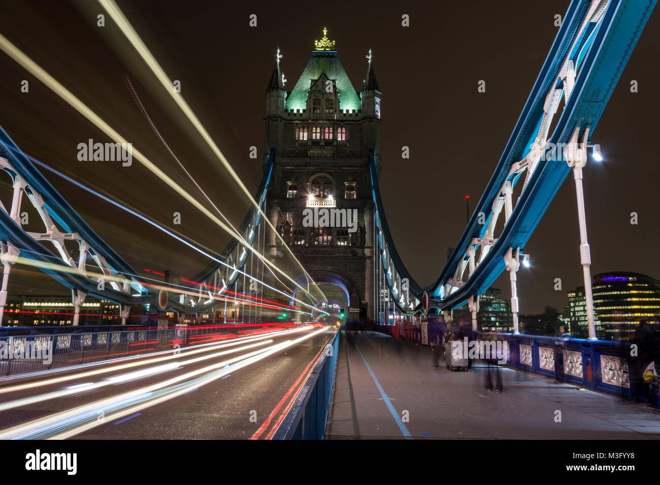 The Rush Hour - Tower Bridge, London Stock Photo - Alamy