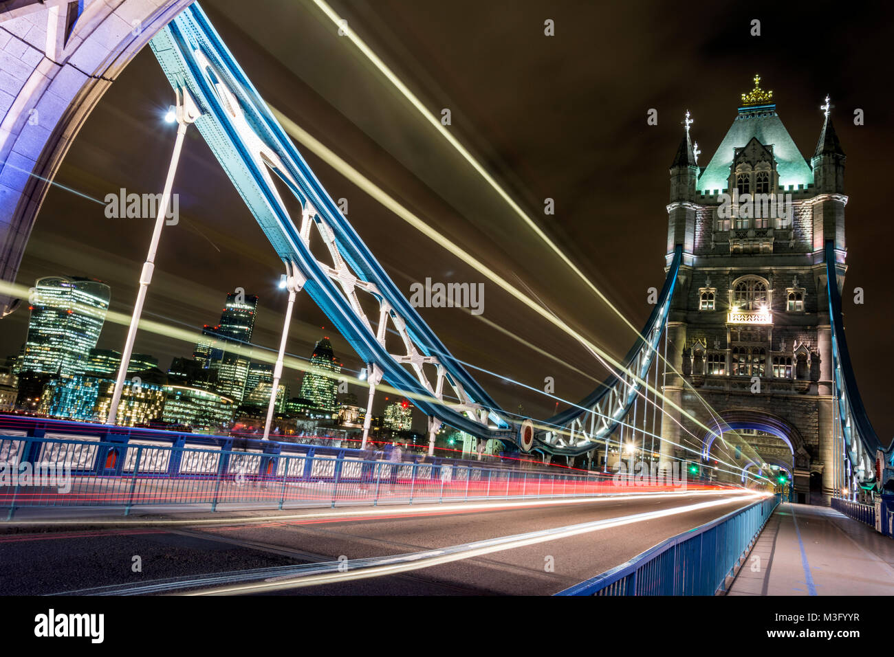 The Rush Hour - Tower Bridge, London Stock Photo - Alamy