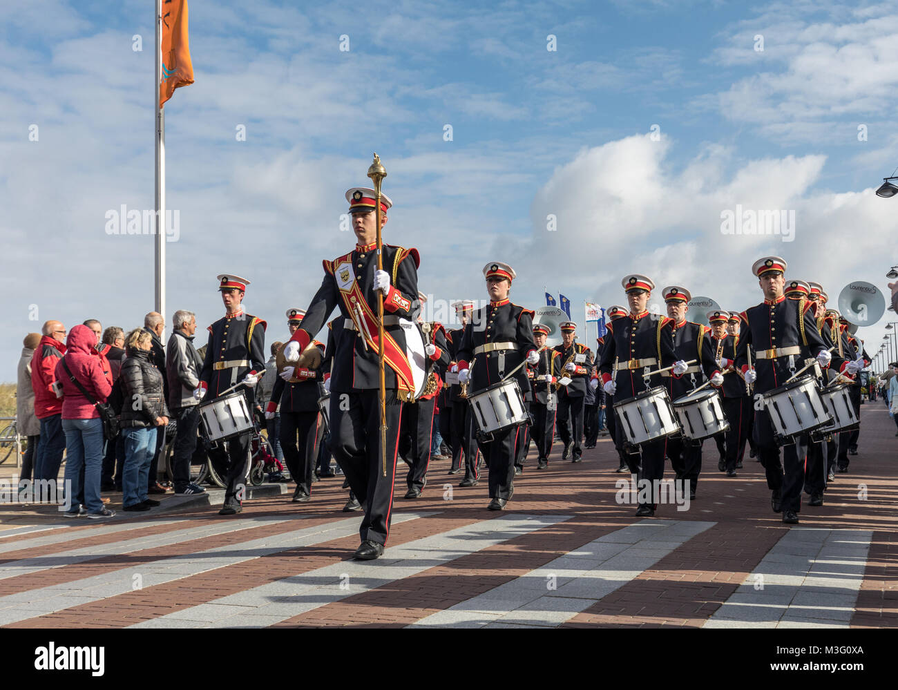 NOORDWIJK, NETHERLANDS - 22 APRIL 2017: the traditional flowers parade ...