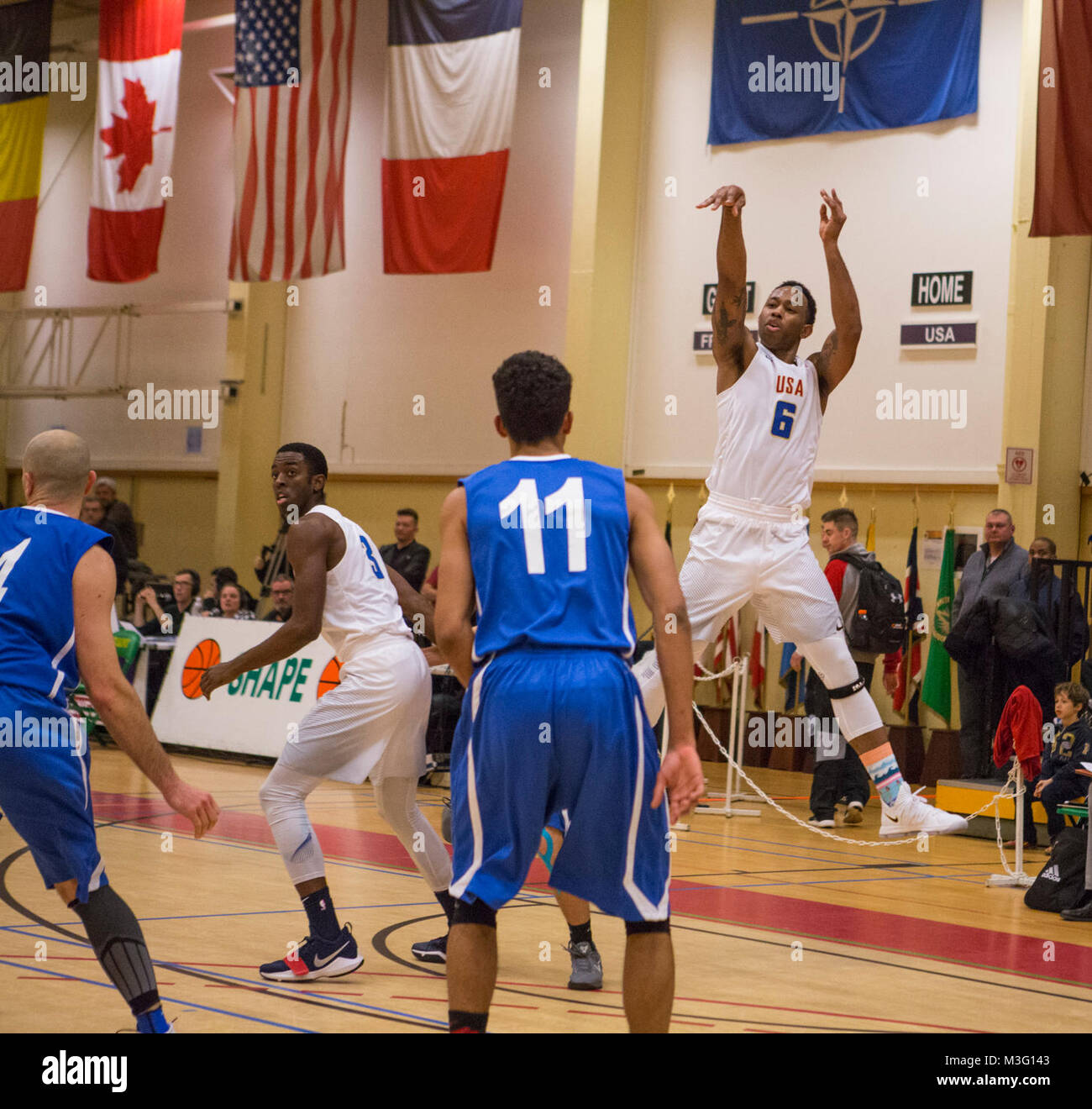 Armed forces basketball tournament hi-res stock photography and images ...