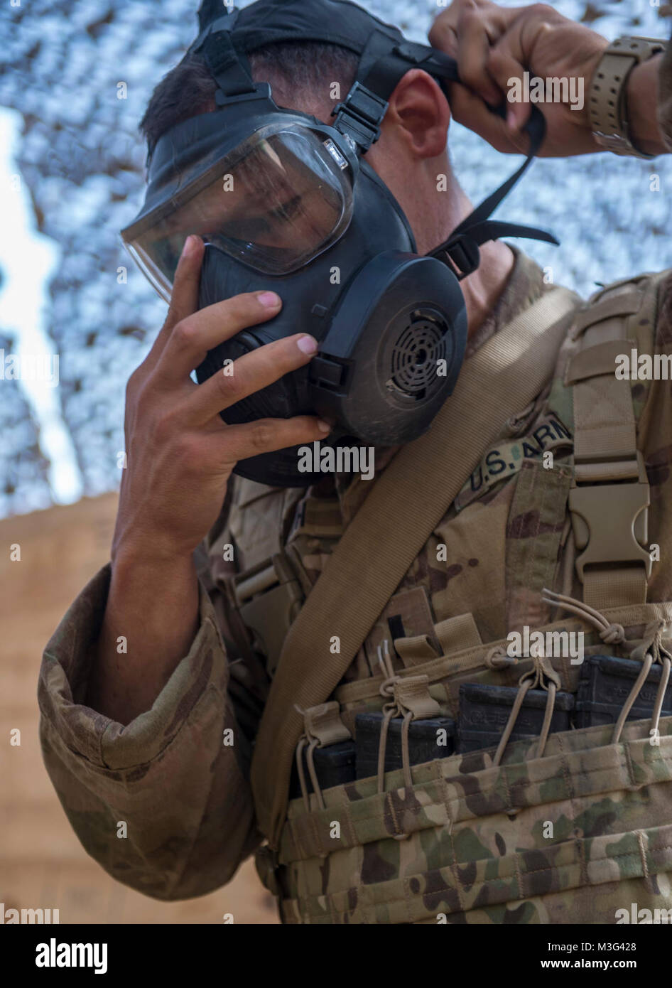 A U.S. Army Soldier assigned to Combined Joint Task Force - Horn of ...