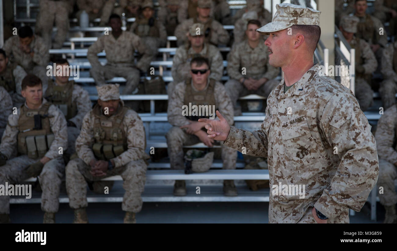 U.S. Marine Corps 1st Lt. Stephen Abernathy, a platoon commander with ...