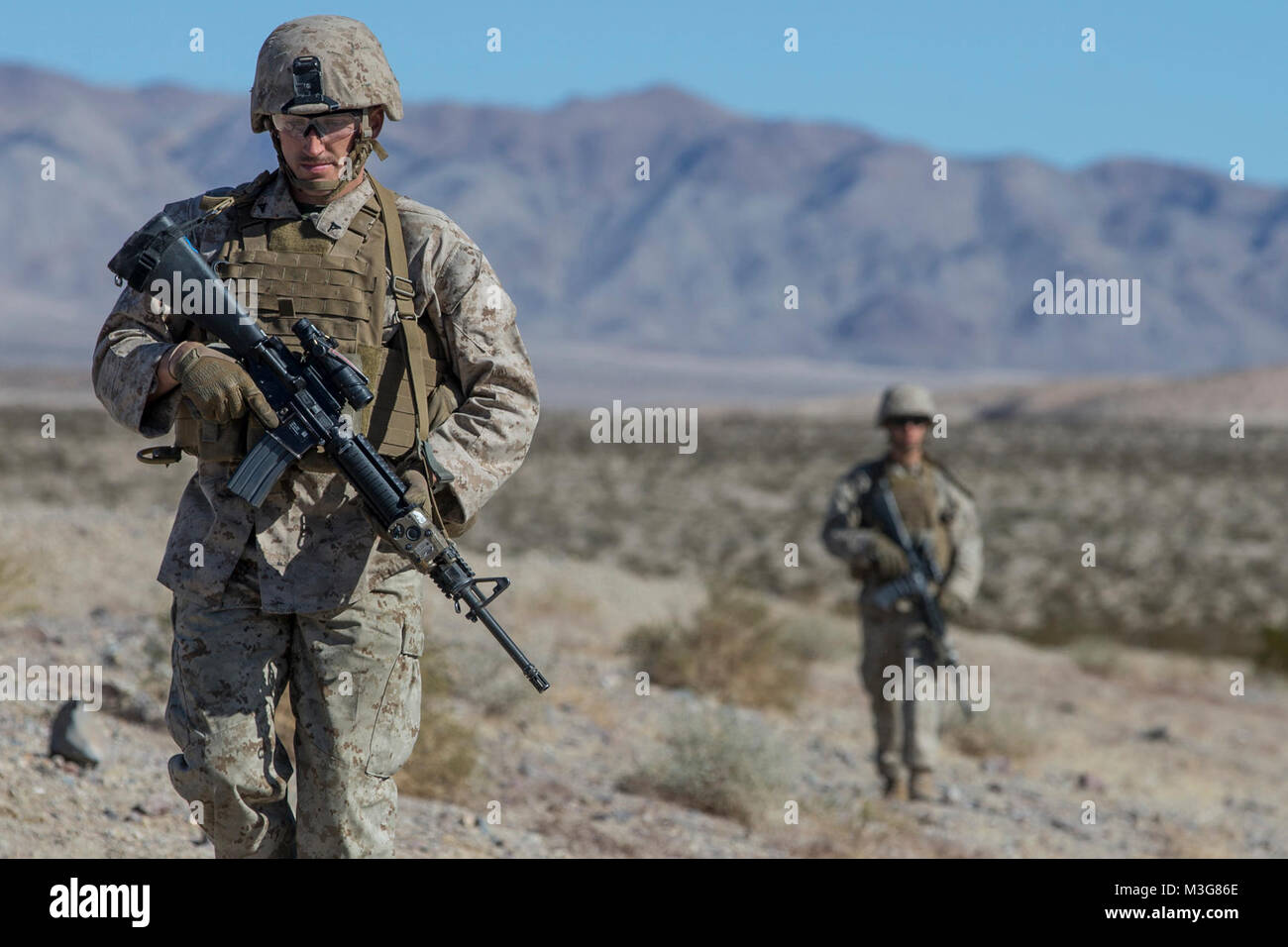U.S. Marine Corps Lance Cpl. Justin W. Schrock, a low altitude air ...