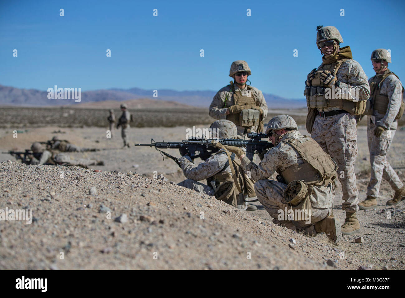 U.S. Marines with Bravo Battery, 2nd Low Altitude Air Defense (LAAD ...