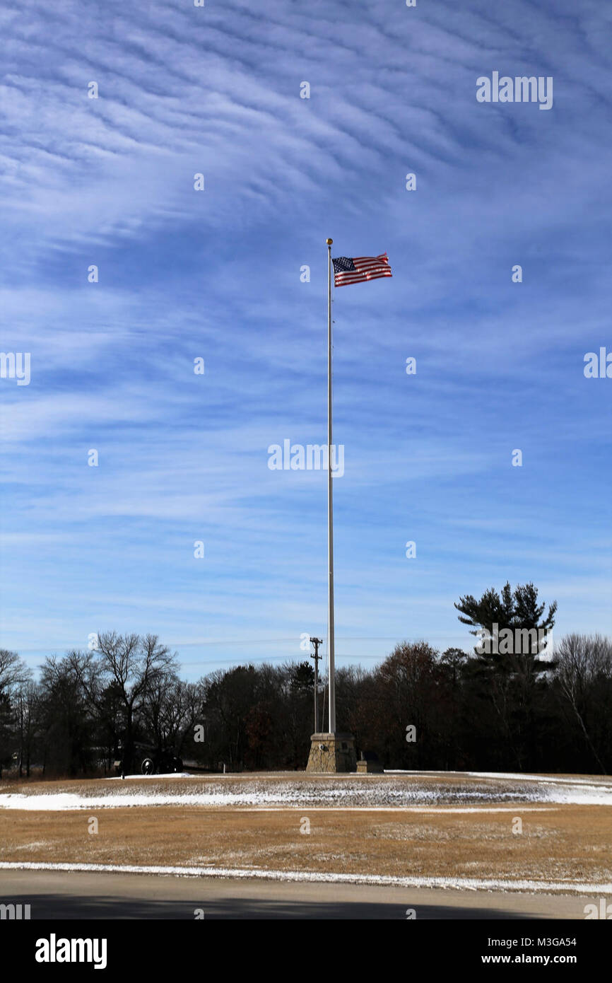 The flag of the United States of America is shown Jan. 30, 2018, while ...