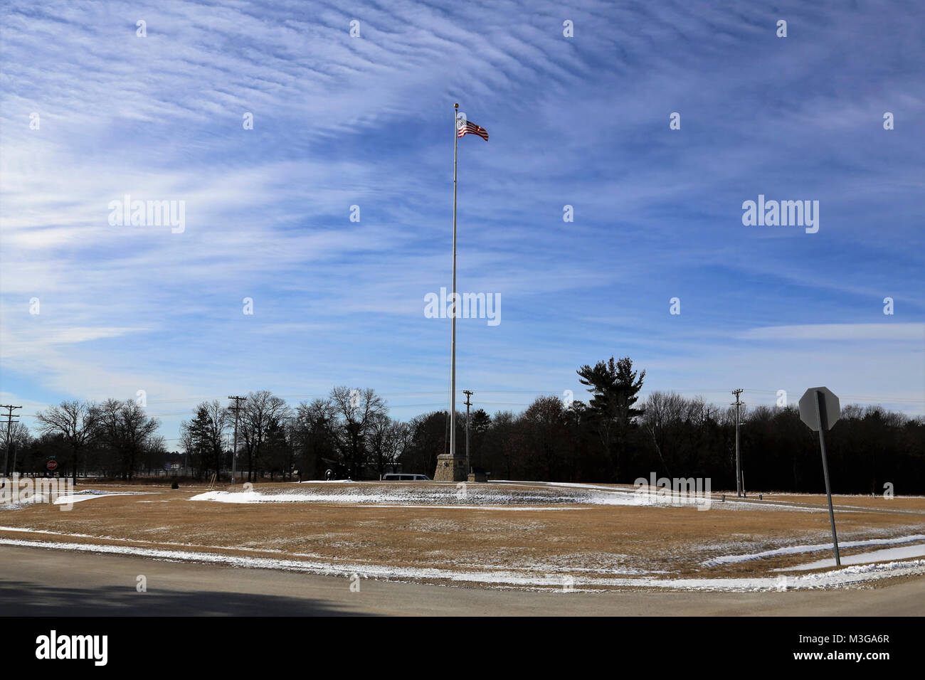 The flag of the United States of America is shown Jan. 30, 2018, while ...