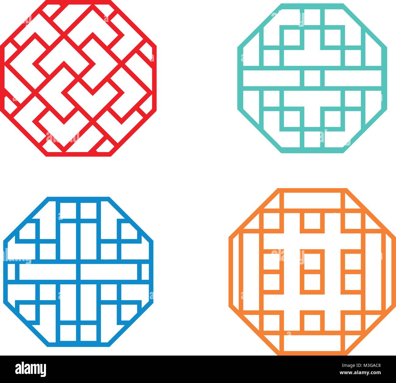 Octagon symbol hi-res stock photography and images - Alamy